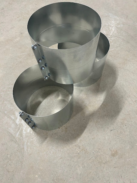 12" Round Duct Coupling Sleeve (Coupling Over Pipe) – Ductwork ...